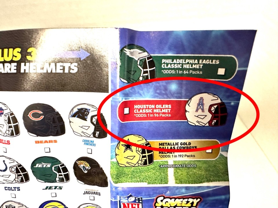 NFL HELMETS Squeezymates (YOU CHOOSE) Squishy Keychain Football Squeezy ...