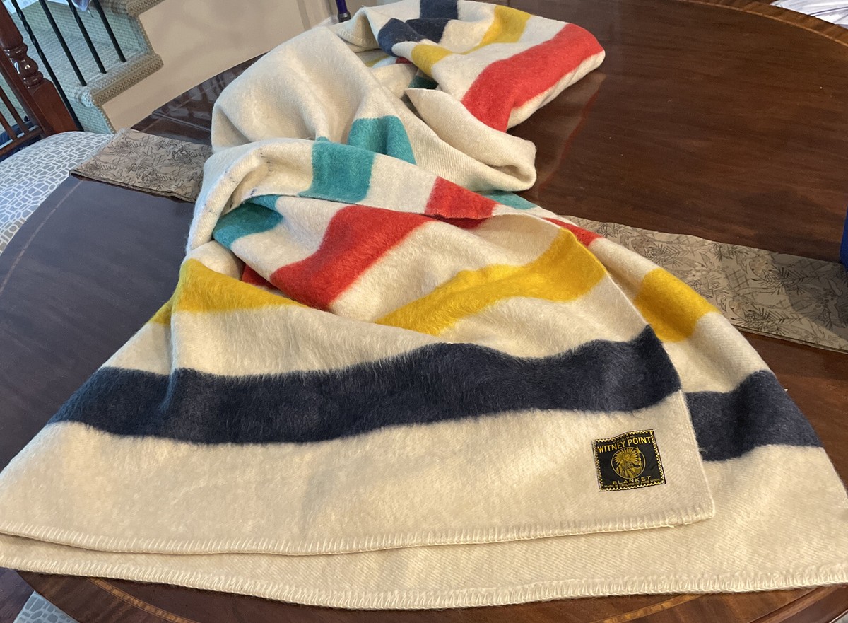 Vintage “ Original “ Witney Point Wool Striped 100% Wool Vintage “ Original “ Witney Point Wool Striped 100% Wool