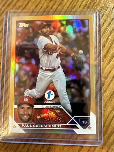 2023 Topps 1st Edition Paul Goldschmidt Gold Foil St Louis Cardinals | eBay