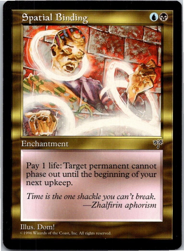 Magic the Gathering Spatial Binding Mirage x1 MTG Free Shipping! | eBay