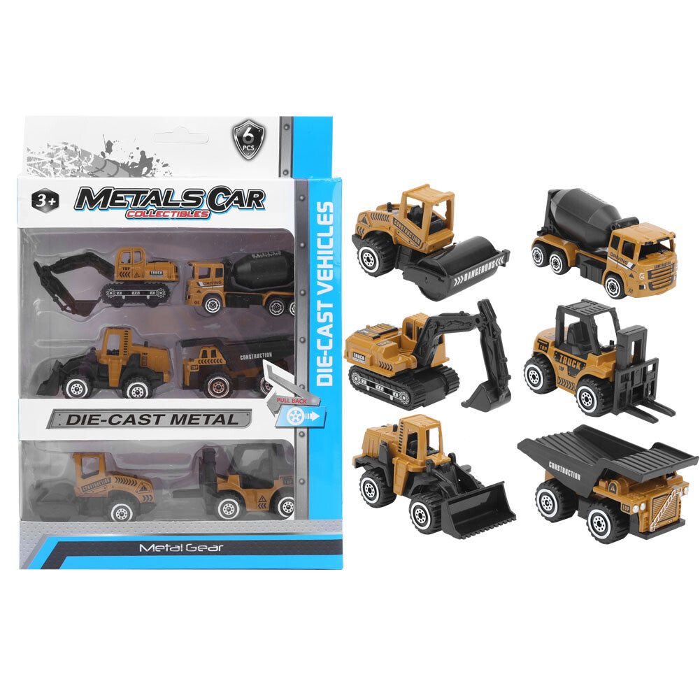 (Alloy Engineering Vehicle)Car Model Set Construction Car Alloy 6Pcs | eBay