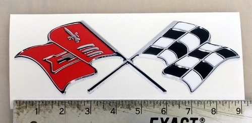 Chevy Cross Flags sticker decal 9"x3.2" | eBay