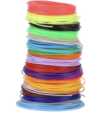 PLA 3D Pen Printer Filament Refills, 20 Pcs, 1.75mm for 3D Printing ...