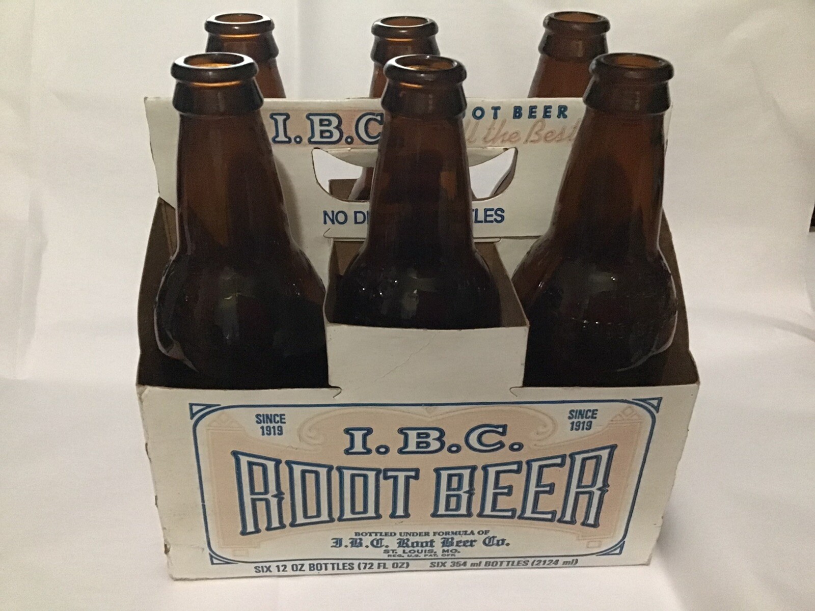 Vintage Six Pack “IBC ROOT BEER” Bottles In Dark Amber Or Brown With ...