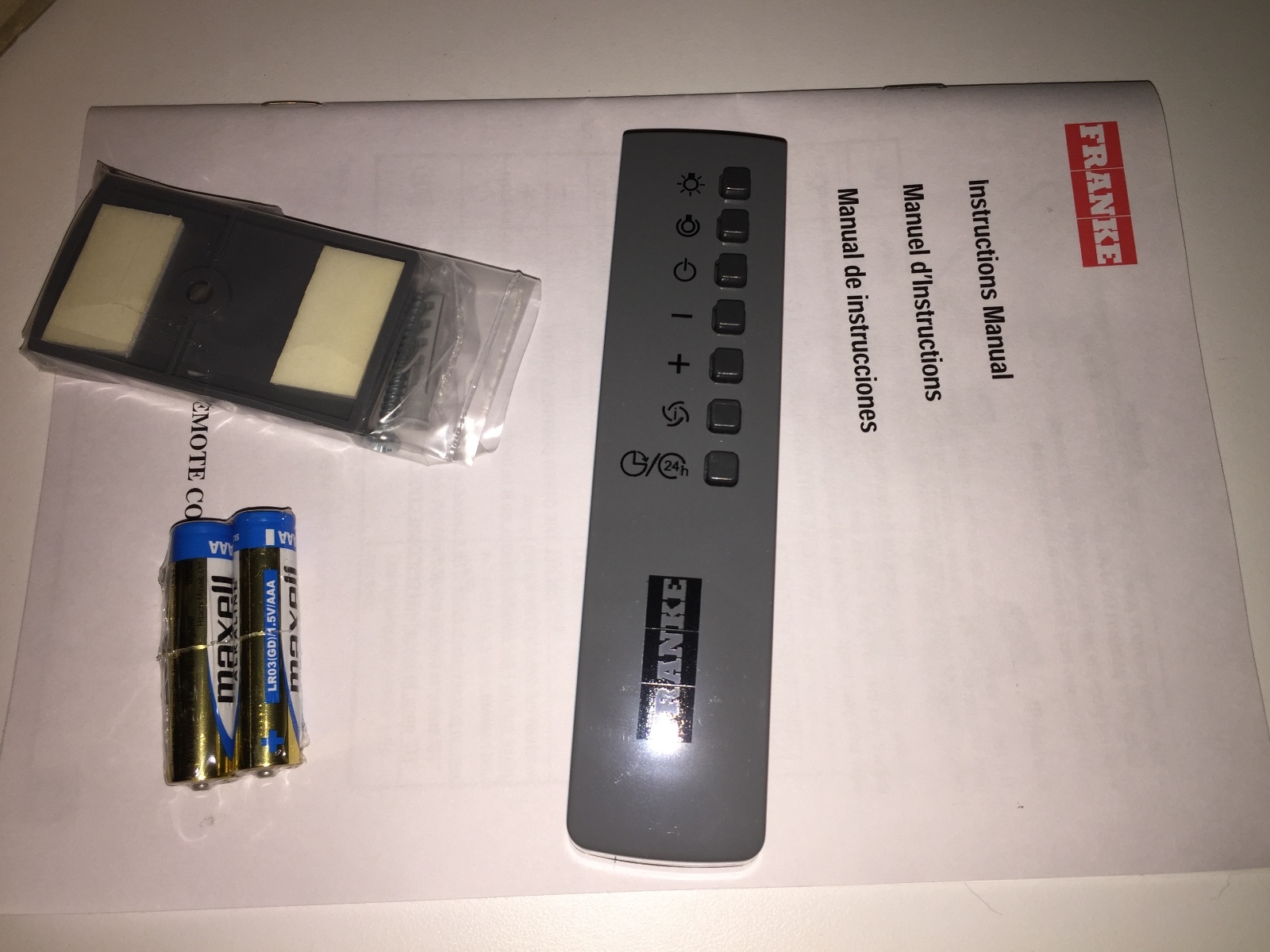 NEW! FRANKE WRC1 Wireless Remote Control For Island and Wall Mounted ...