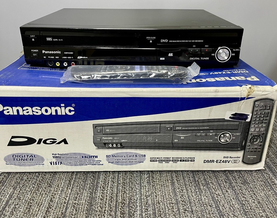 Panasonic DMR-EZ48V DVD VCR Recorder Fully serviced Restored ...