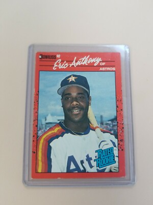 1990 Donruss Baseball Card #34 Eric Anthony - Rookie -- Houston Astros ...