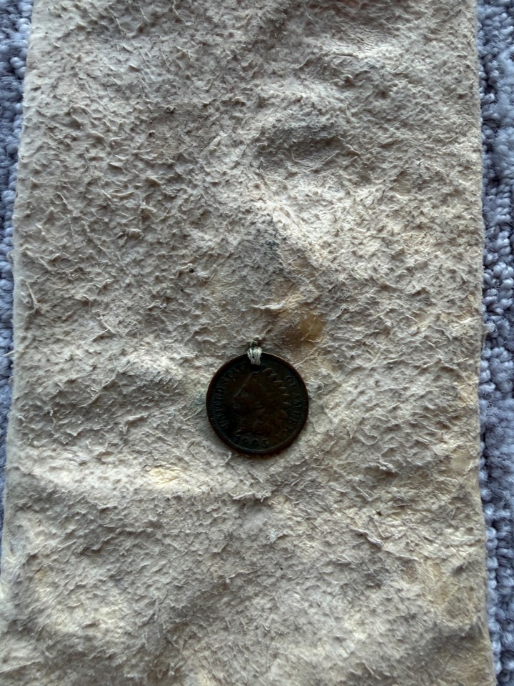 Early 1900's Native American Buckskin Bag with Indian Head Coin | eBay