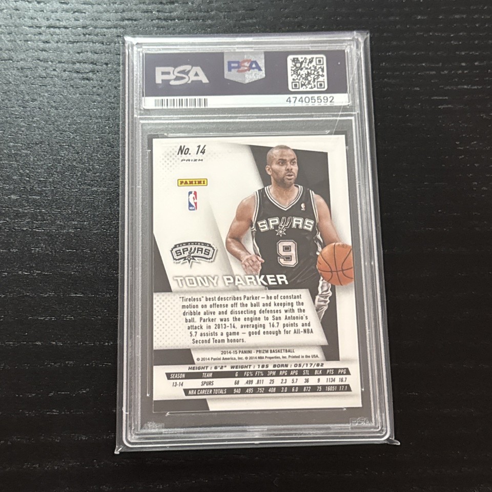 2014 PANINI PRIZM SP VARIATIONS PRIZM #14 TONY PARKER PSA 10 | eBay
