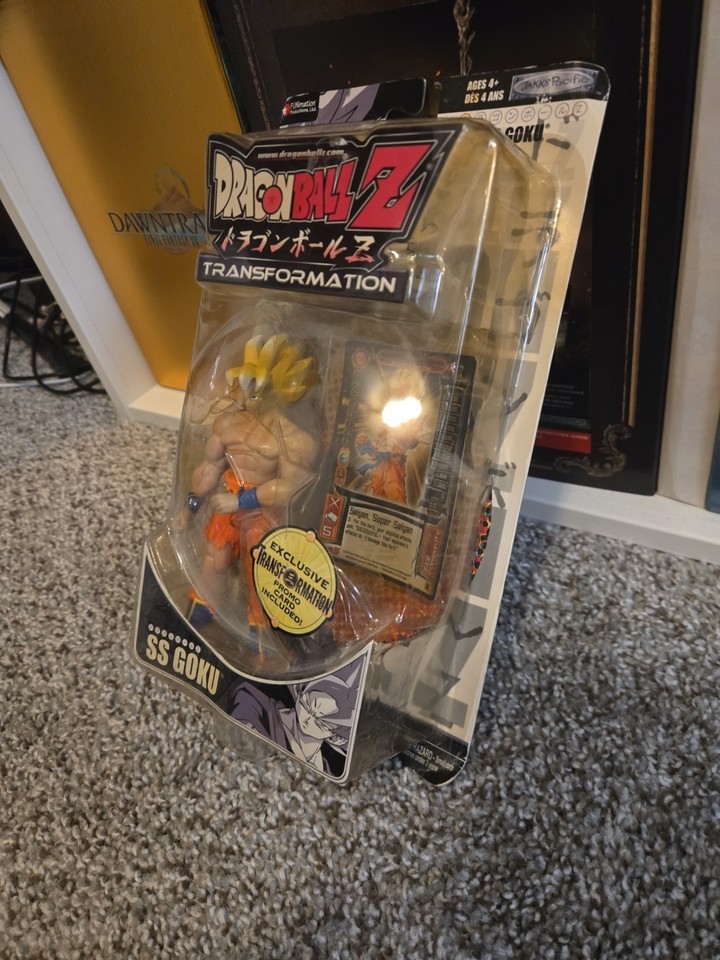 DBZ SS Goku Figure Jakks Pacific 2005 Transformation Series Ultra Rare ...