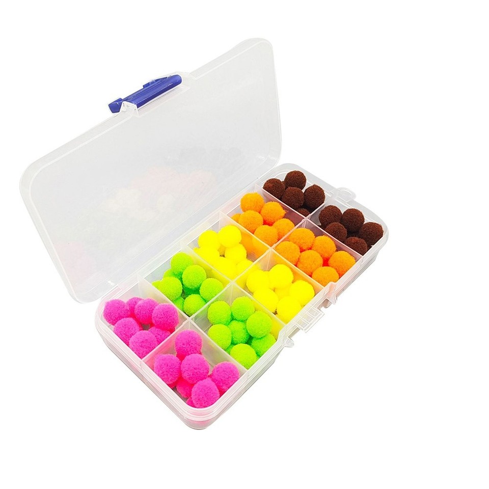 Fishing Tackle Fishing Bait Floats Ball Yellow/Orange/Green/Rose Red 20 ...