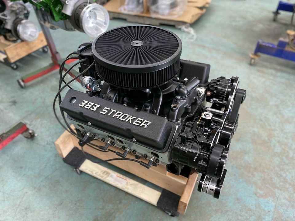 383 STROKER th350 trans CRATE ENGINE combo 507HP ROLLER TURNKEY ...