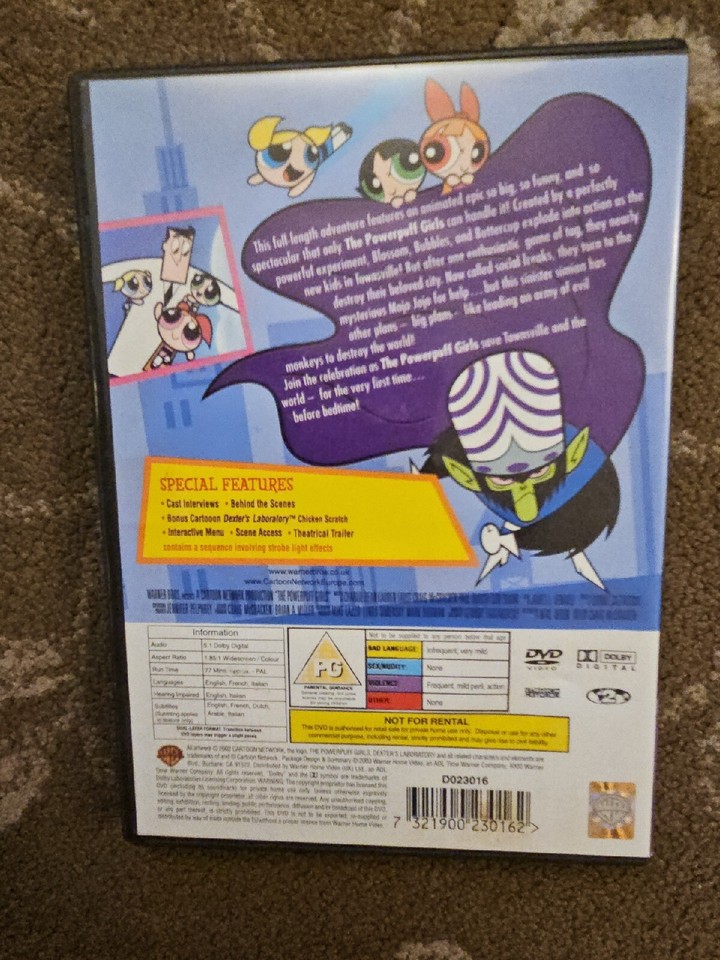 POWERPUFF GIRLS THE MOVIE DVD | eBay UK
