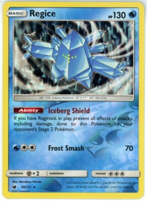 Pokemon TCG Regice Crimson Invasion 28/111 Reverse Holo Rare NM/M | eBay