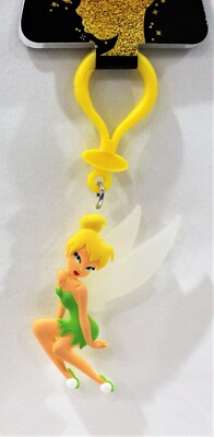 Disney Tinkerbell Bag Clip Keychain Soft Touch Tinker Bell Flexible ...