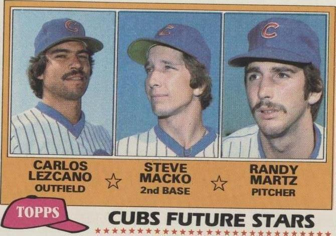 1981 Topps - Future Stars Randy Martz, Carlos Lezcano, Steve Macko #381 ...