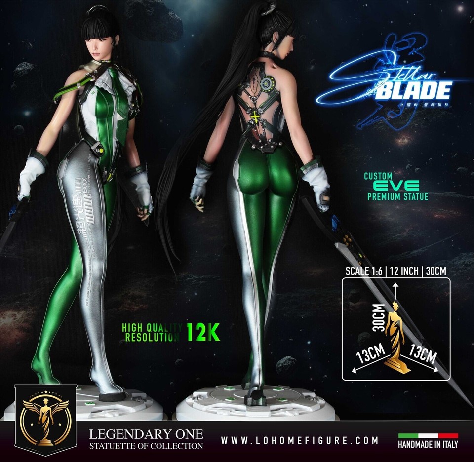 Stellar Blade Statue Eve Action Figure Premium With Ali Removable 12k ...