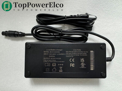 UL 42V 4A 4-PIN Charger For Oraimo ‎Monster 100 Electric Bike Power ...