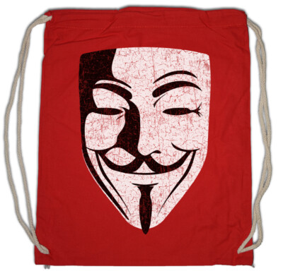 Guy Fawkes Mask II Turnbeutel Dystopy Government Sci Fi Geek Nerd Maske ...