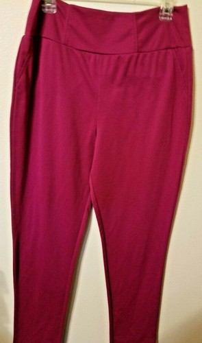 coc size 3XL fusia stretch pants 4 faux pockets 42.5 L 31 inseam 32 W ...