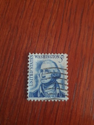 George Washington 5 cent stamp blue | eBay