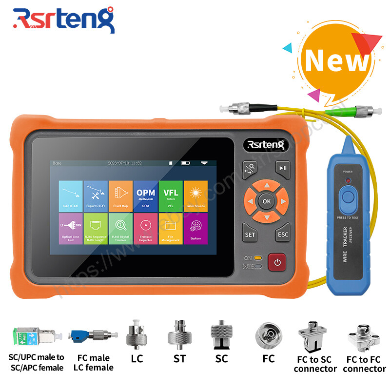 Rsrteng RSO-4000T Mini OTDR 4.3" OPM Expert OTDR VFL OLS ILOM RJ45 ...