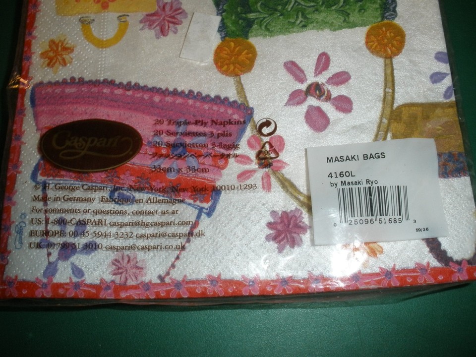 NEW 6.5"x6.5" Packages of Paper Napkins Caspari, Thr, Hallmark, Etc ...