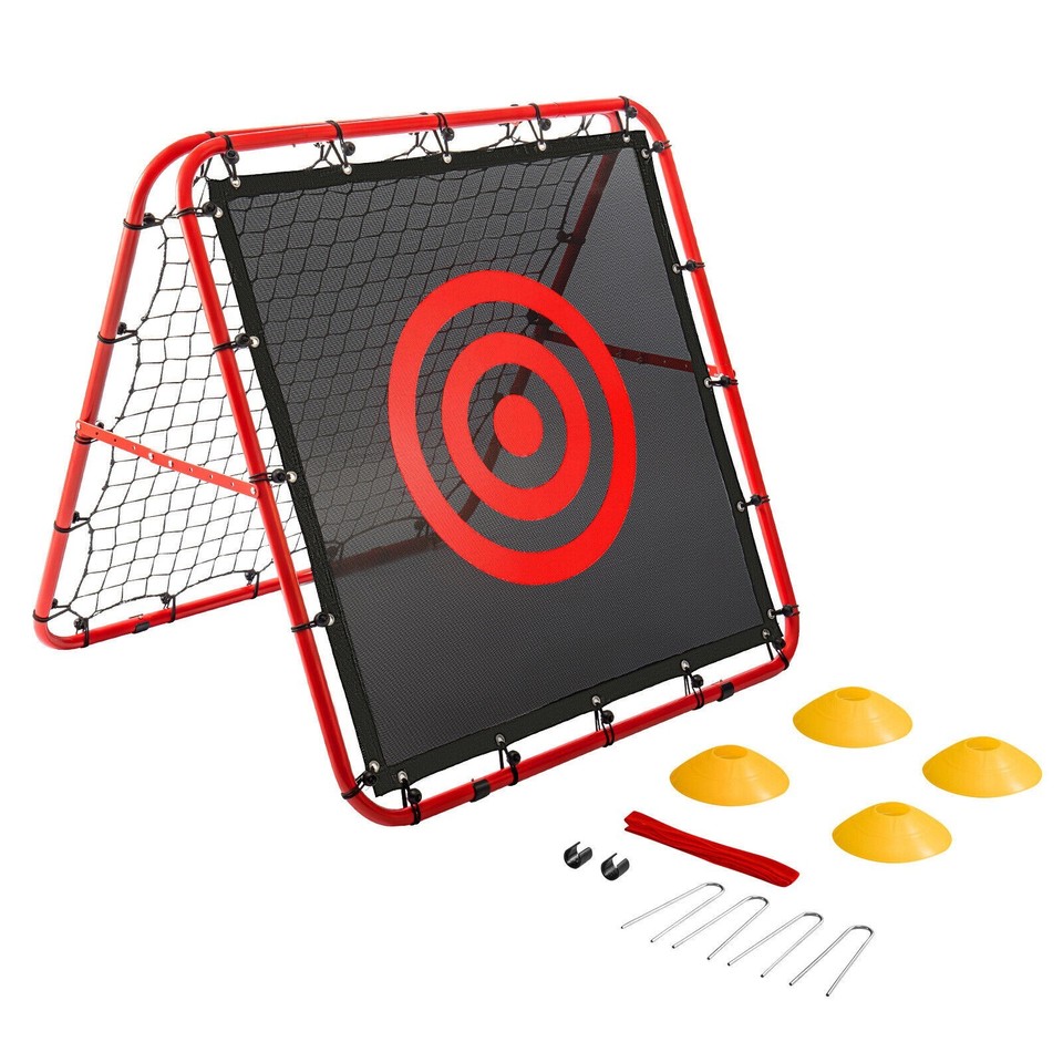 Double-Sided Football Training Net Soccer Kickback Target Goal ...