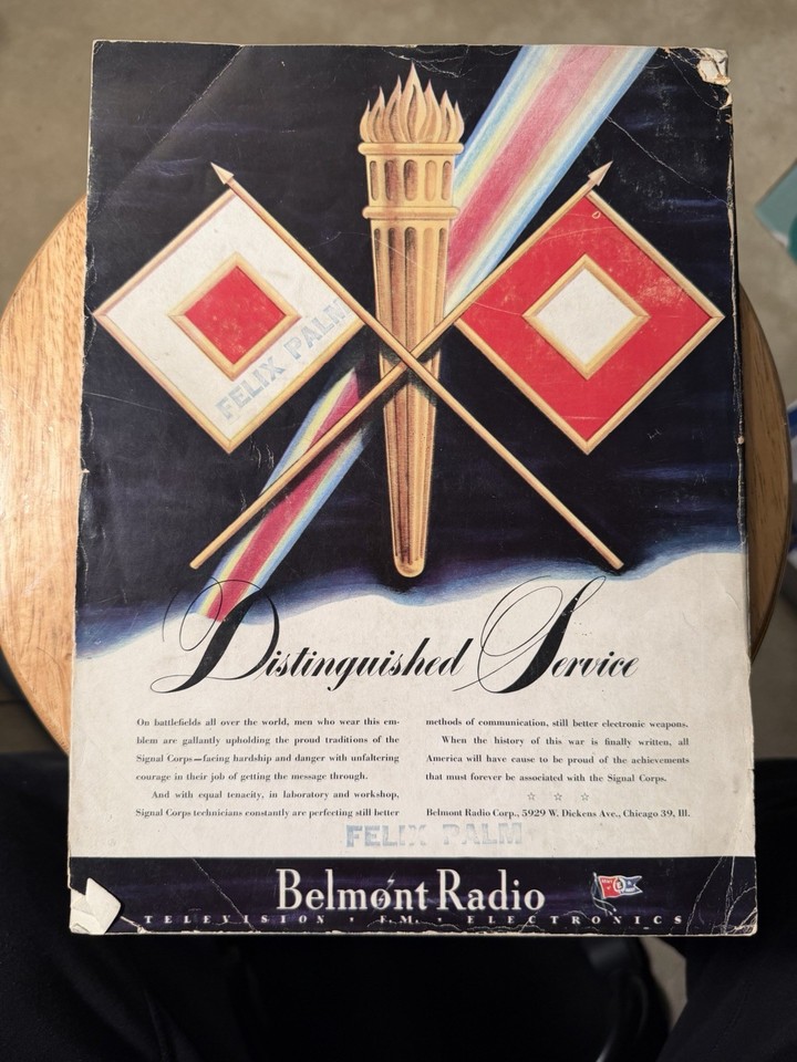 Radio News Magazine Feb 1944 WWII U.S. Army Signal Corps Issue Vintage ...