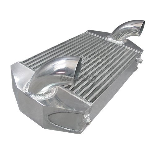 CXRacing 4" Thick Turbo V-mount 23.5"x11.75"x9.5" Aluminum Intercooler ...