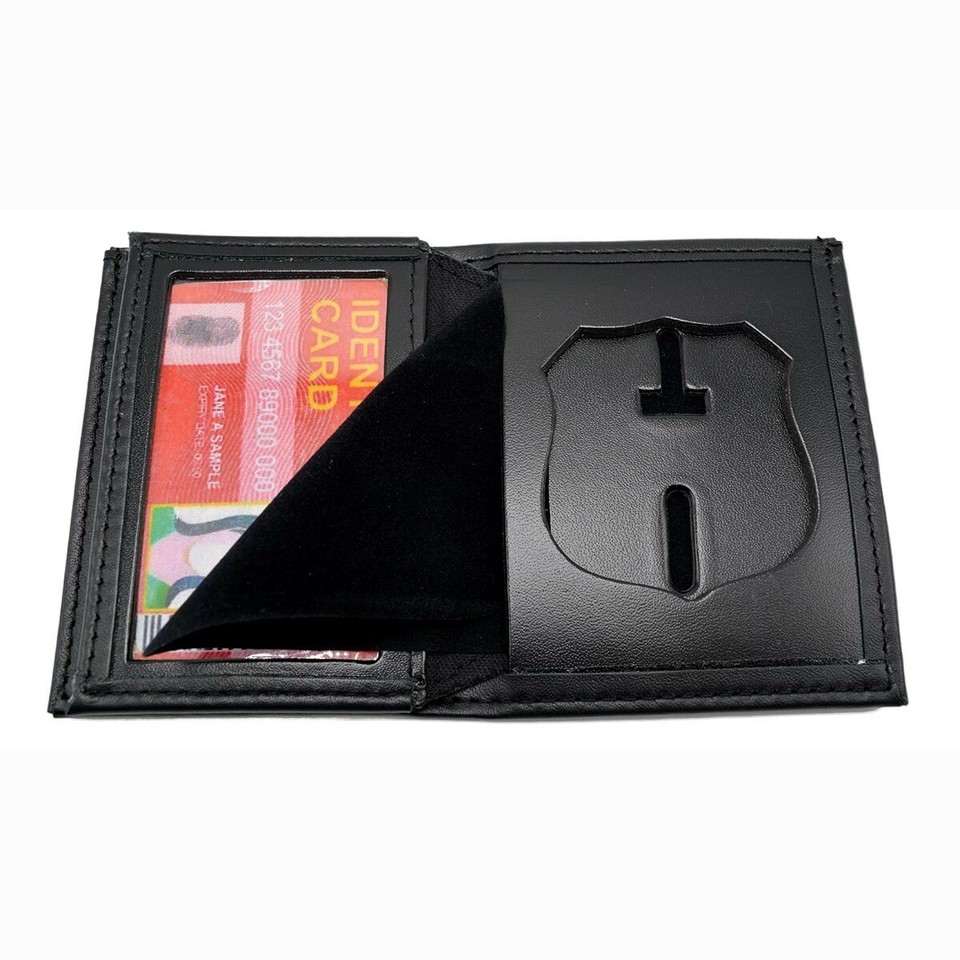 Perfect Fit Custom Badge Wallet Police Corrections Bifold Leather Many ...