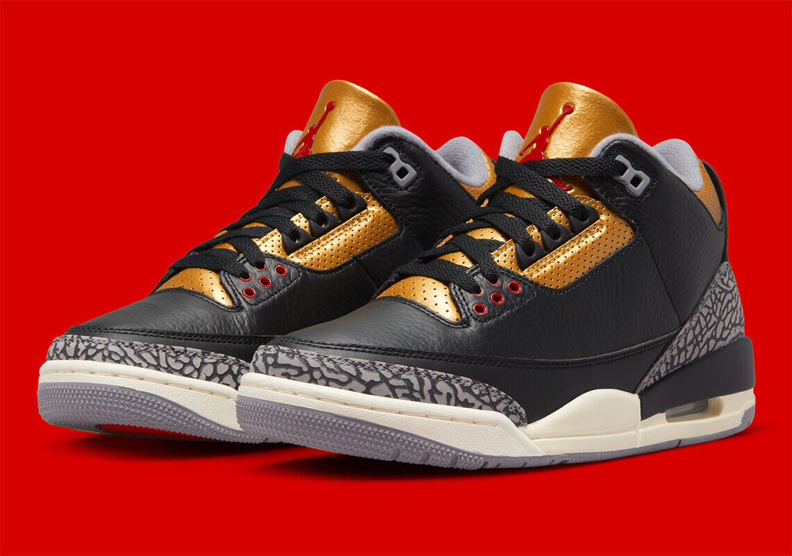 Nike Air Jordan 3 Retro Womens US 10 M 8.5 Black Basketball Nike Air Jordan 3 Retro Womens US 10 M 8.5 Black Basketball