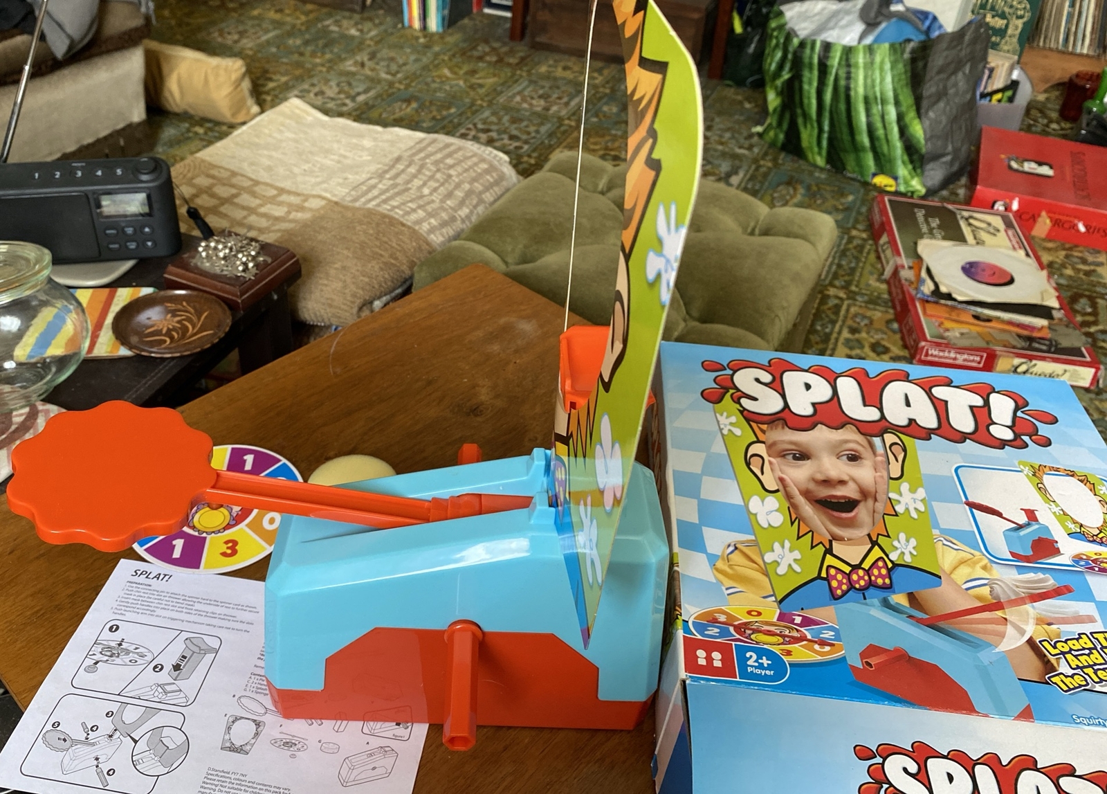 Splat Activity Game Pie Face Children 4 Family Fun 4 Player Toy ...