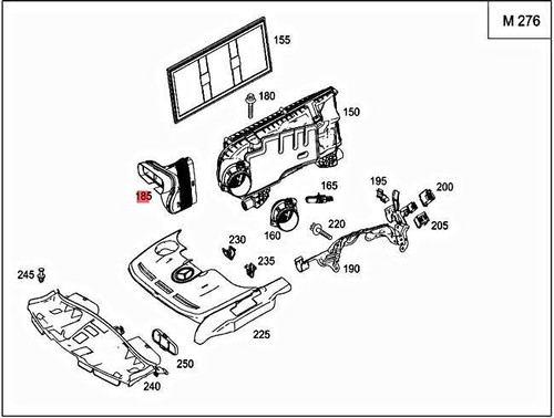 Genuine MERCEDES Cls A207 C204 C207 C218 S204 S212 Air intake hose ...