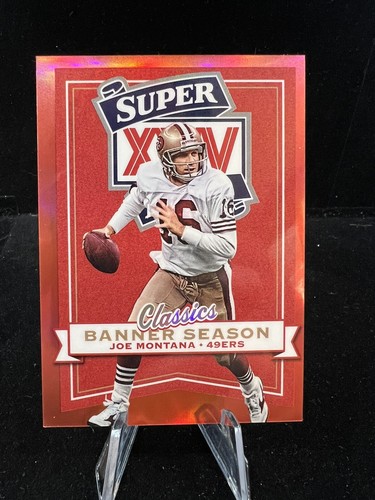2022 Panini Classics Banner Season #BS-12 Joe Montana - 49ers - Red /50 ...