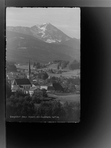 30017211 - 8227 Siegsdorf Kirche, Alpen m. Hochfelln Traunstein LKR ...
