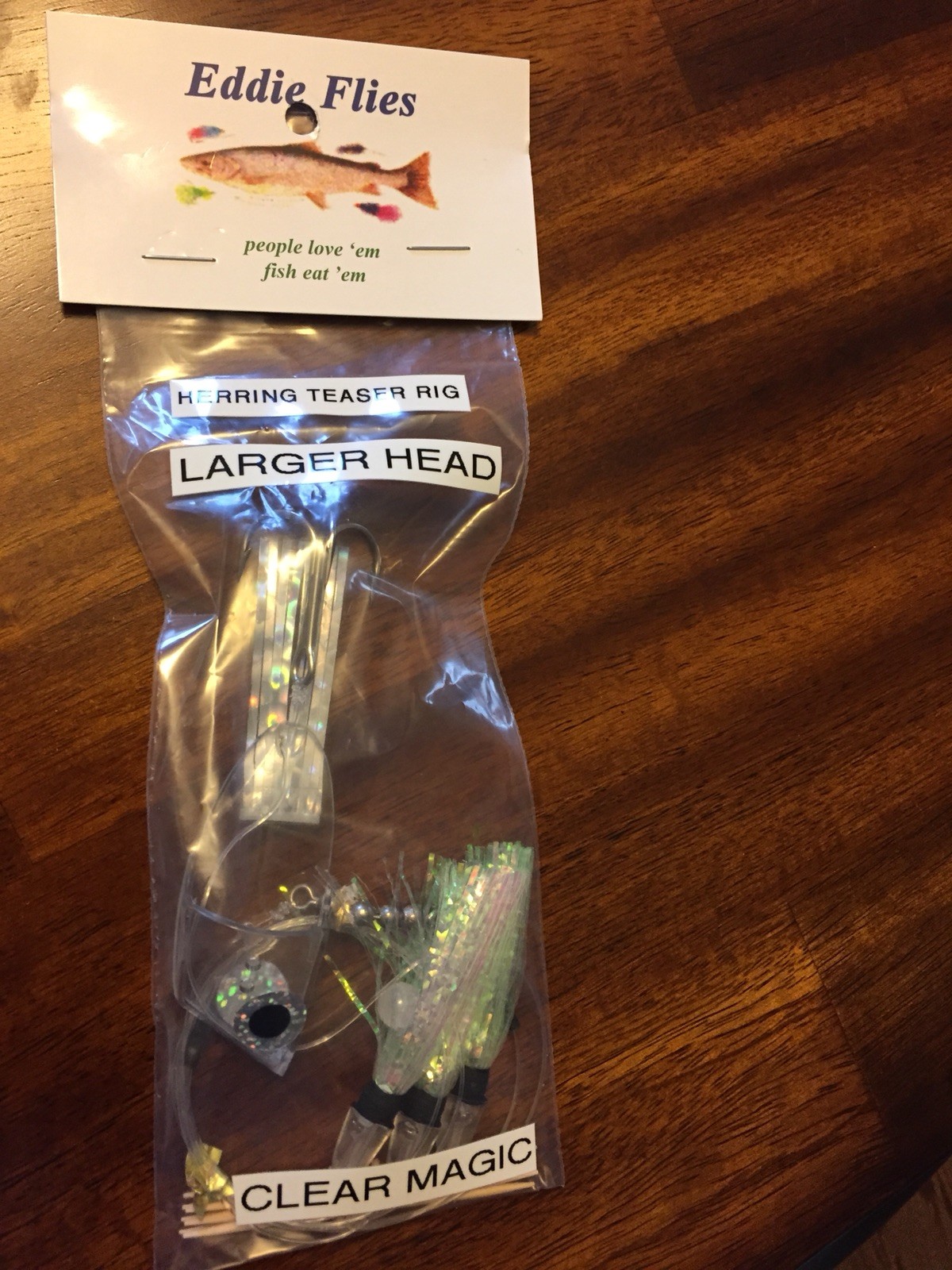 Eddie Flies herring teaser meat rigs- Clear Magic | eBay