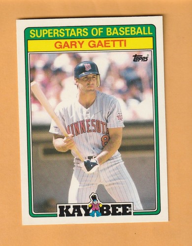 Gary Gaetti Minnesota Twins 1988 Kay-Bee #11 3Y | eBay