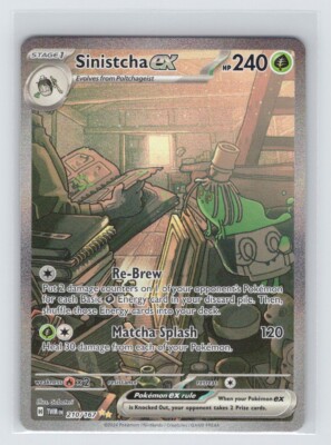 Sinistcha ex 210/167 2024 Pokemon TCG Scarlet & Violet Twilight ...