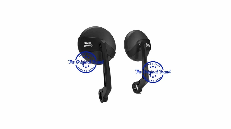 Royal Enfield " Black Bar End Mirror For Continental GT 650" | eBay