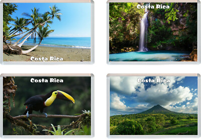 4 PACK - Costa Rica - Fridge Magnet/Magnets - Souvenir Gift Present ...