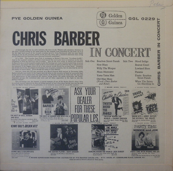 Chris Barber - In Concert (LP, Album, Mono) | eBay UK