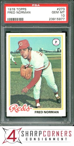 1978 TOPPS #273 FRED NORMAN REDS PSA 10 | eBay