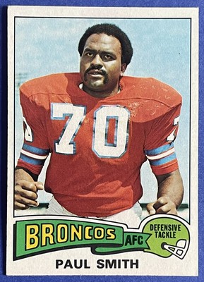 1975 Topps Football Set-Break #45 Paul Smith Broncos NRMT Combined ...