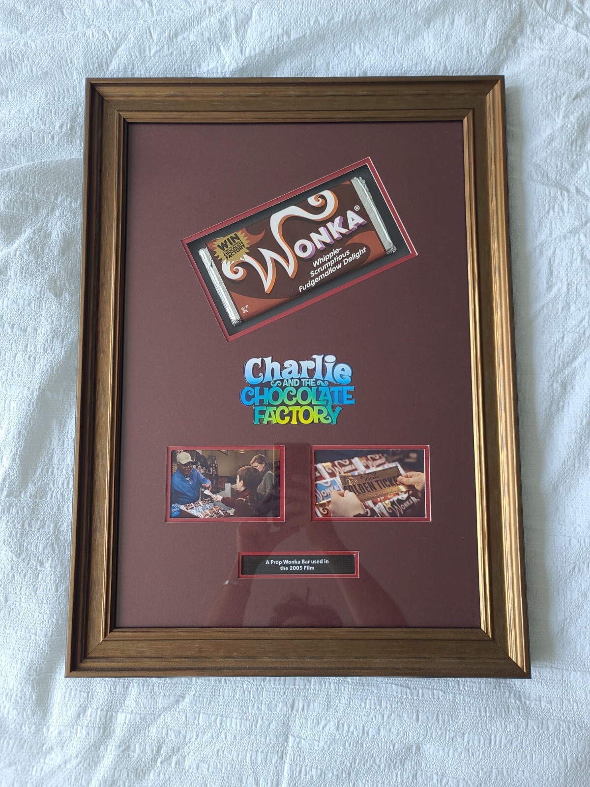 Johnny Depp Willy Wonka Chocolate Bar Prop from the 2005 film with COA ...