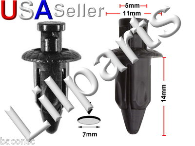 Bumper Cover Retainer Clip Rivet Fastener Toyota Yaris 90467-07071-22 ...