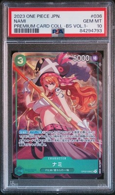 PSA 10 Nami Promo OP02-036 Premium Card Collection 2023 ONE PIECE Card ...