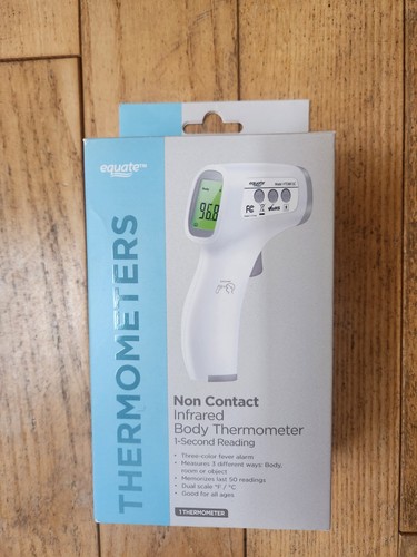 Equate Infrared No Touch Forehead Trigger Thermometer. Includes 2 AAA ...