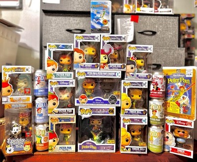 PETER PAN Funko Pop DISNEY Set of 23 FUNKOS, SEALED 1998 VHS, 17 ...