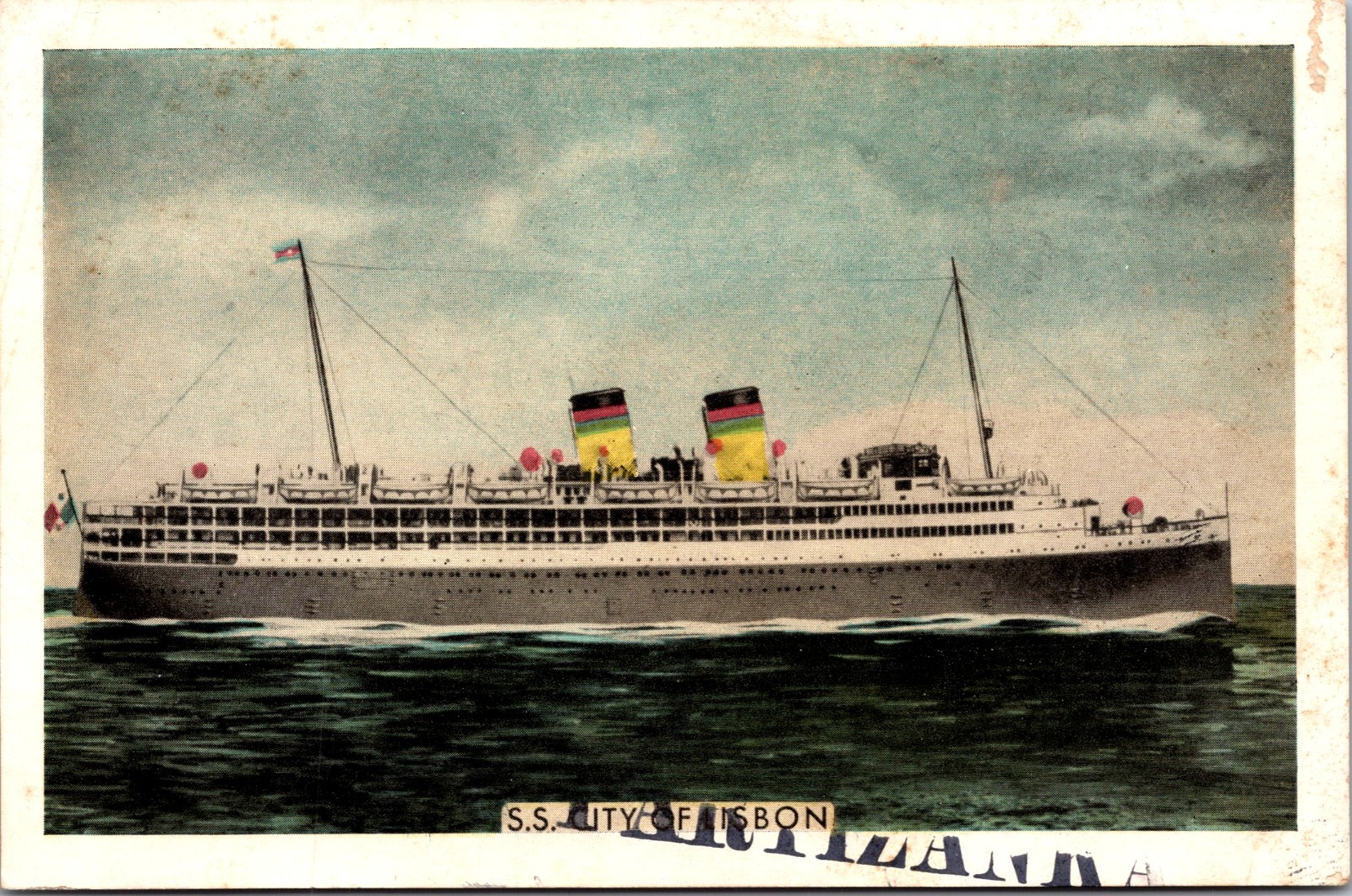 Mint Yugoslavia Picture Postcard SS Ship City of lisbon Renamed ...